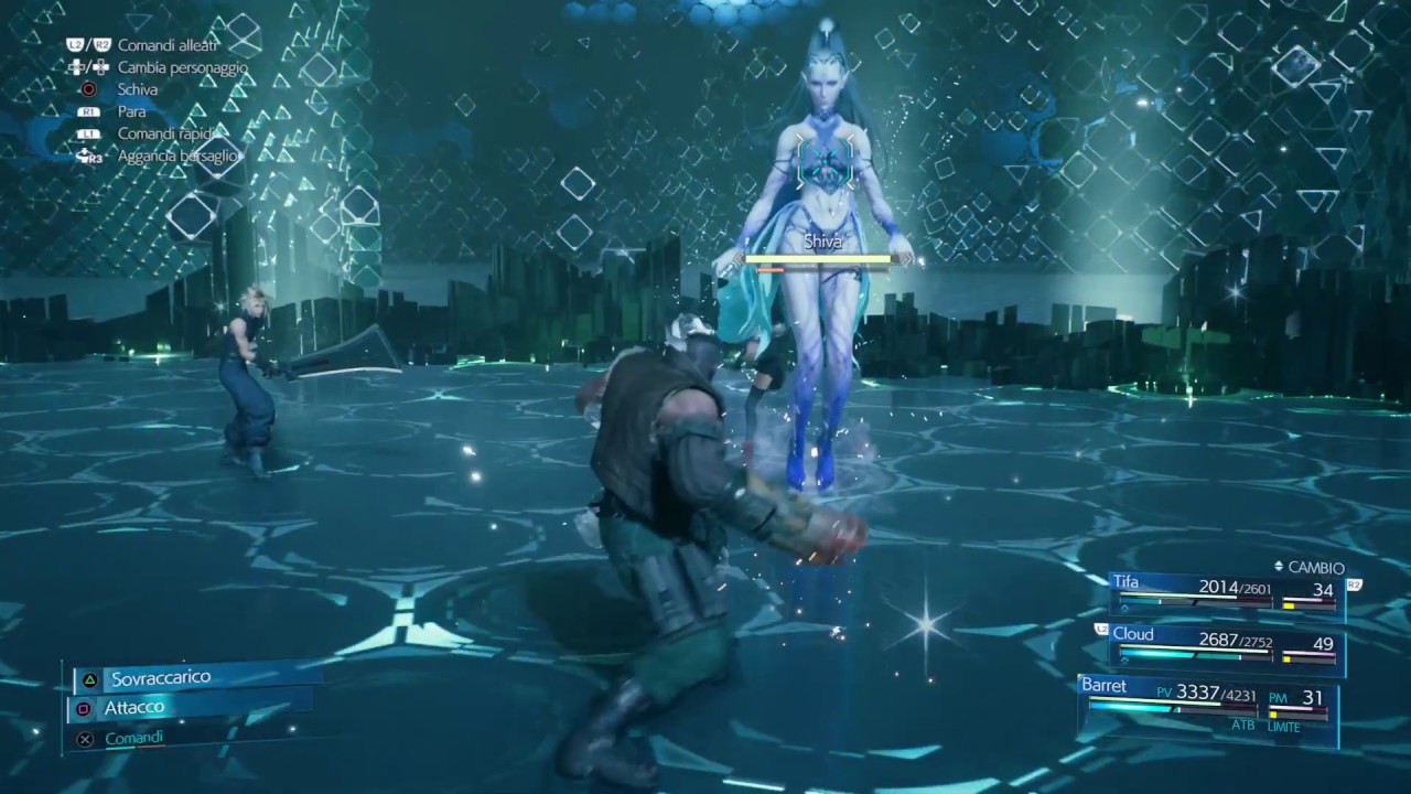 FINAL FANTASY VII REMAKE Shiva Fight - YouTube