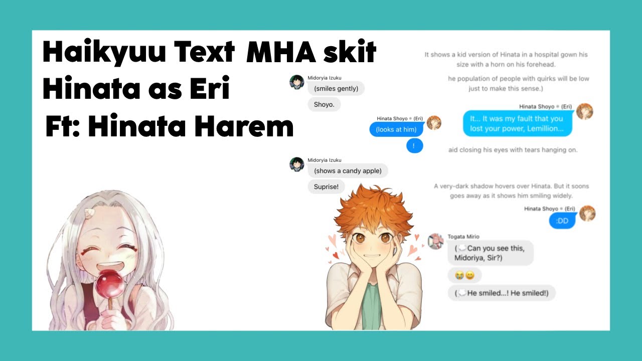 Hinata as Eri | Mha skit | Ft: Hinata Harem | Haikyuu Text - YouTube