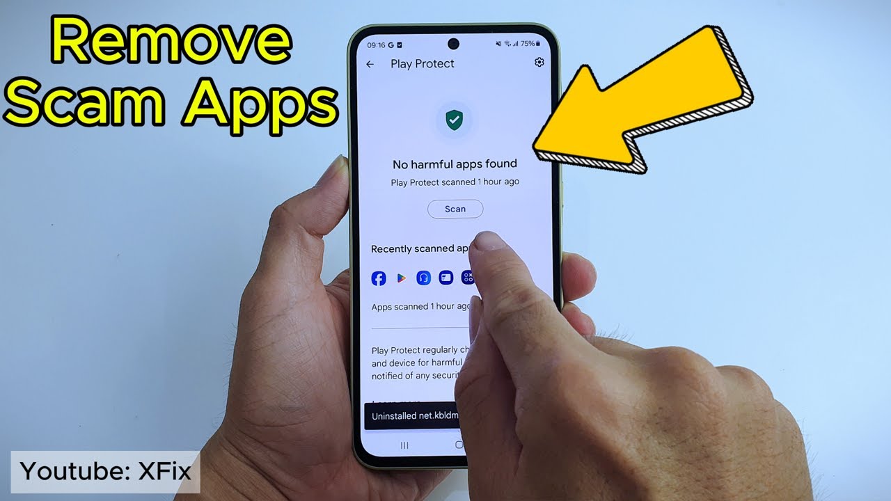 Remove scam apps using Play Store - YouTube