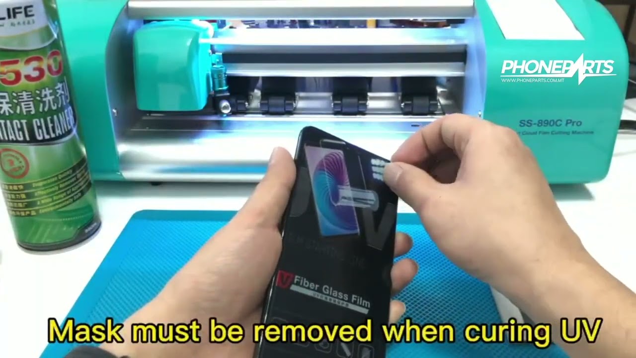 Sunshine New UV Hydrogel Cutting Machine Films SS-057U - YouTube