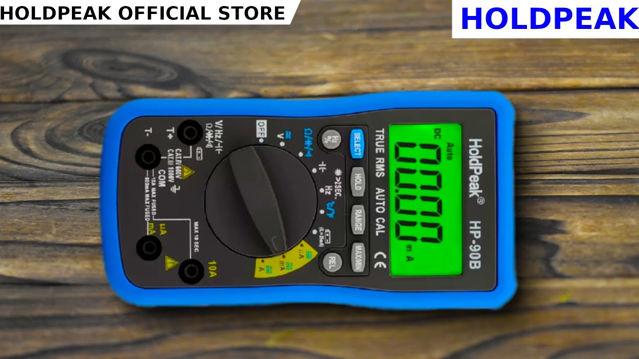 HoldPeak HP-90B обзор цифрового мультиметра - YouTube