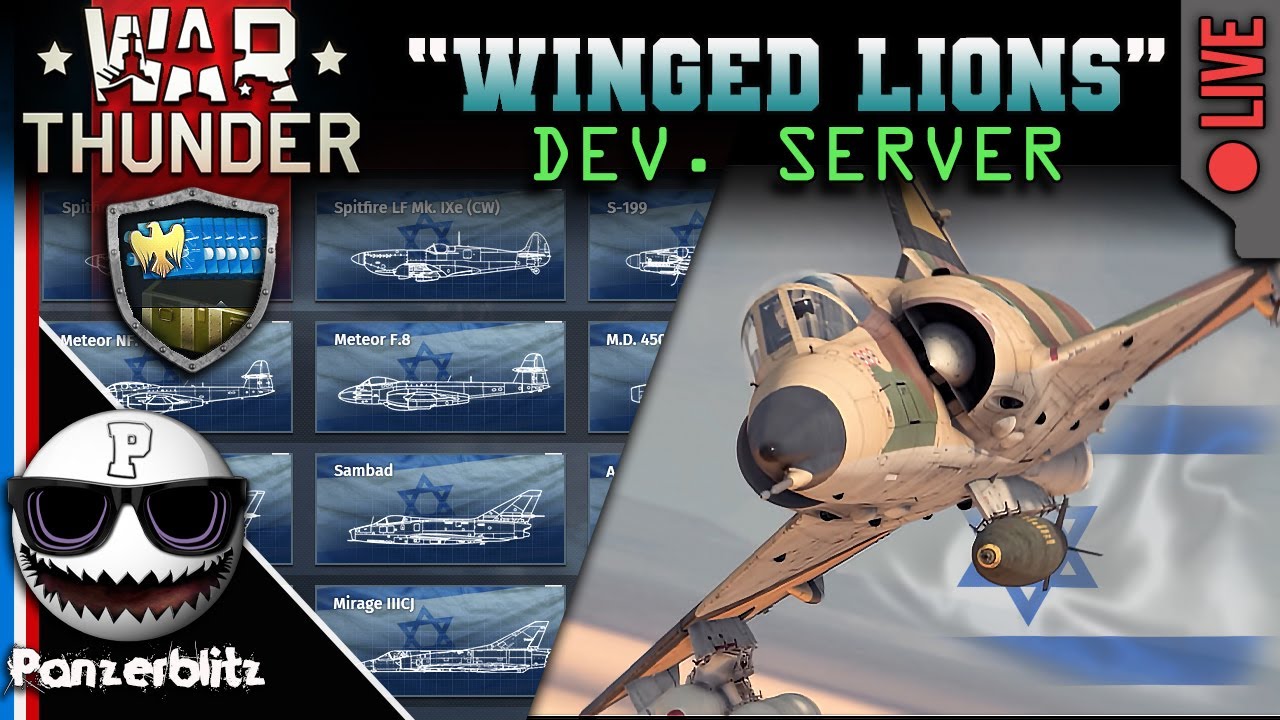 WAR THUNDER FR - DEV. SERVER: PATCH "WINGED LIONS" (1ère OUVERTURE) - YouTube