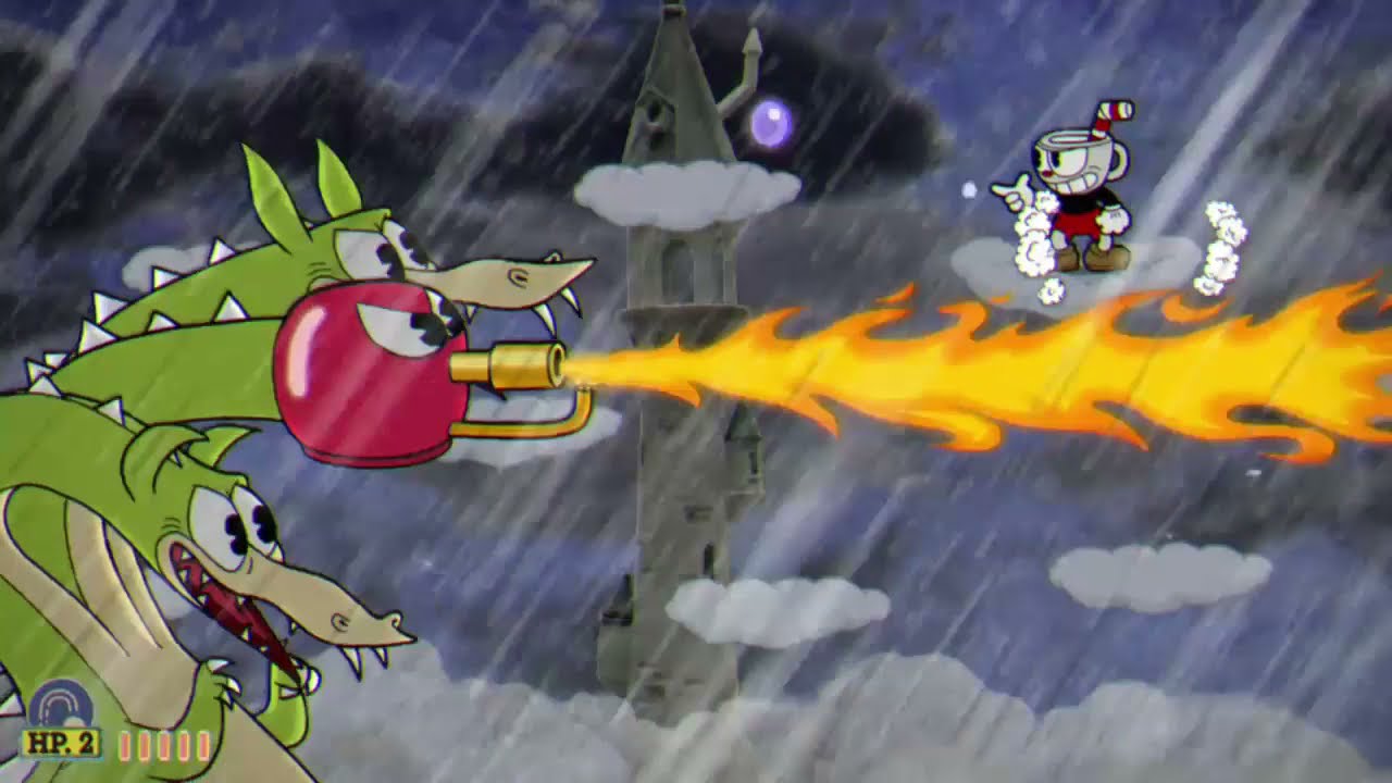 Cuphead dragon - YouTube