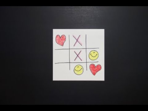 Let's Draw a Tic-Tac-Toe Valentine! (Hugs & Kisses) - YouTube