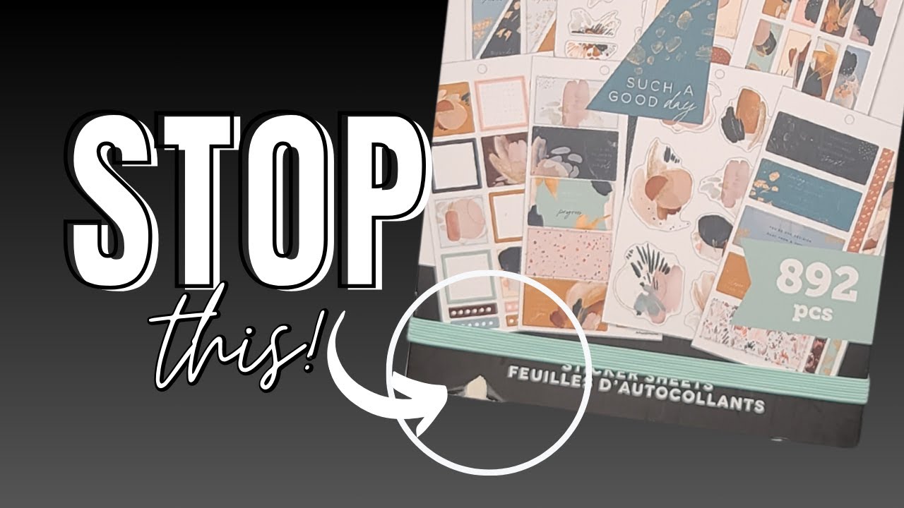 Stop This From Happening to Your Happy Planner Sticker Books | Fix ...