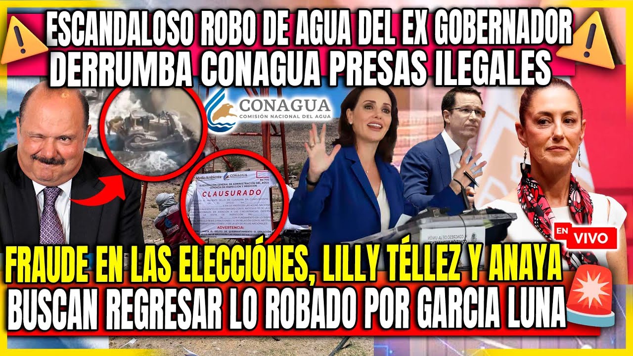 ESCANDALOSO ROBO, DUARTE ROBÓ MILLONES DE LITROS DE AGUA, ANAYA Y LILLY ...