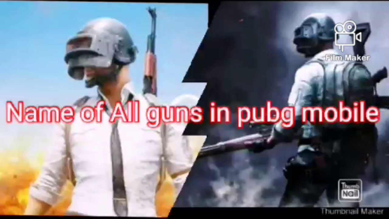 Pubg all guns name and bullets/pubg ki all guns ky nam ka aur emo - YouTube