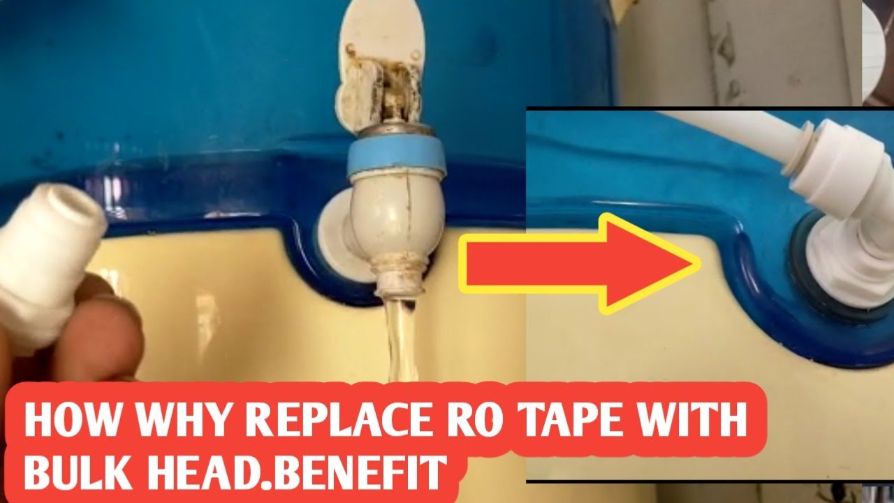 HOW CONNECT RO PIPE IN PLACE OF RO TANK TAP . BULK HEAD CONNECTION IN ...