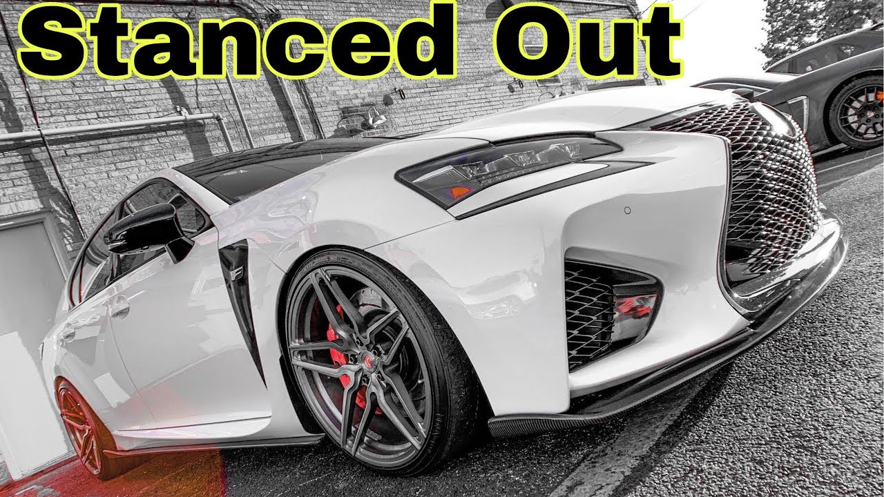 Lowering CKS Coils For Vossen Wheels- Perfect Stance- Lexus GSF - YouTube