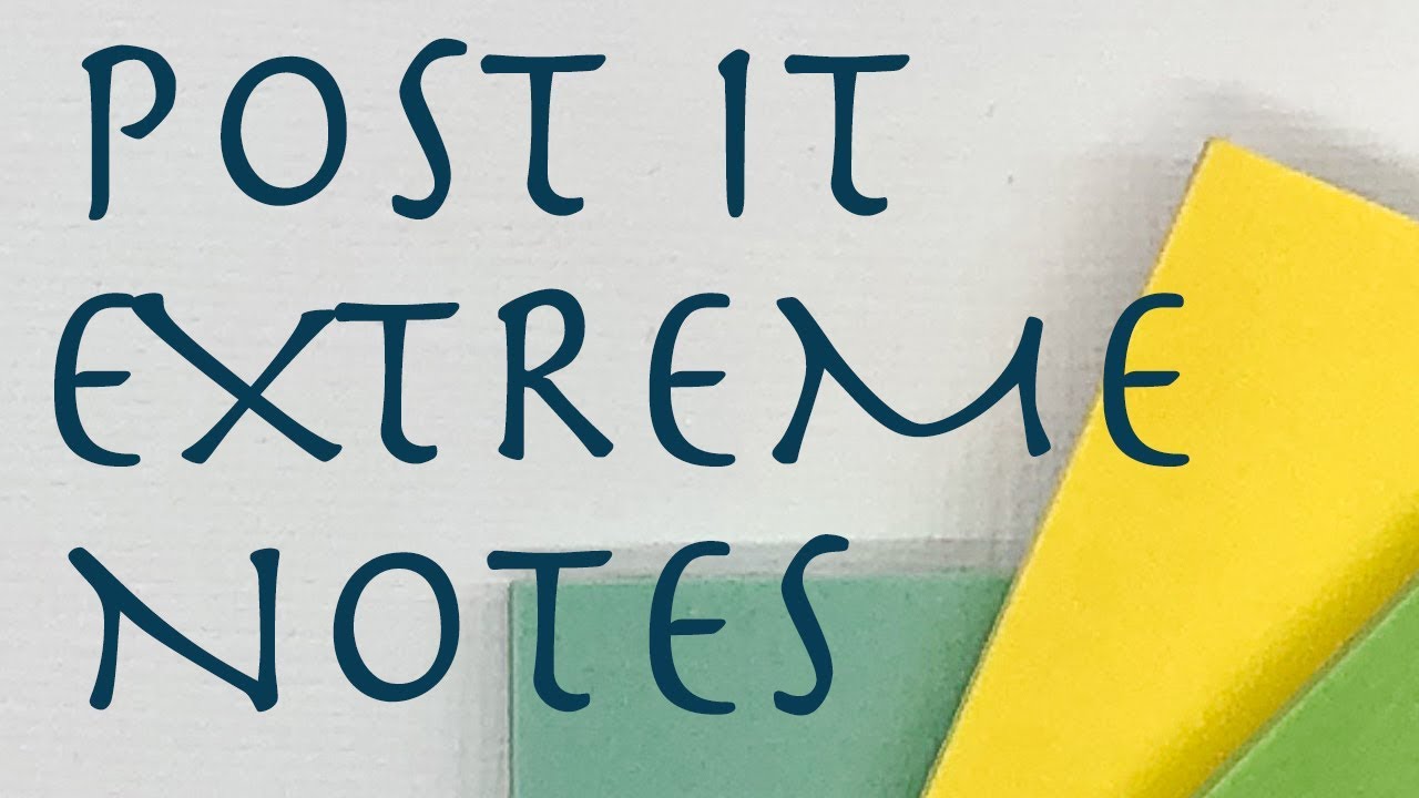 EXTREME Post It Notes! Super Test! - YouTube