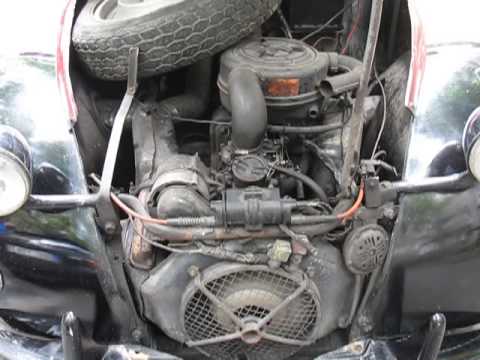 running engine 2cv (Spacek) - YouTube