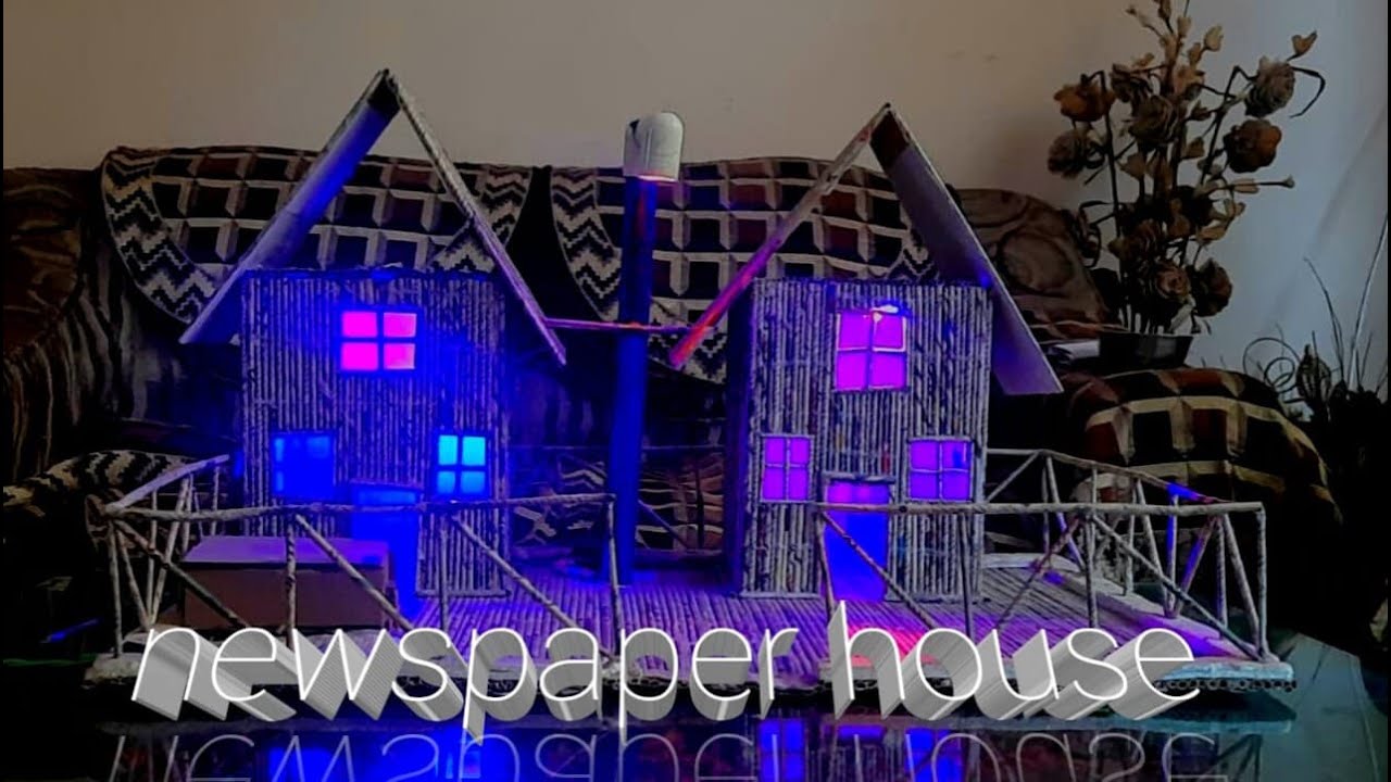 I made a amazing house from newspaper in just 5 min - YouTube