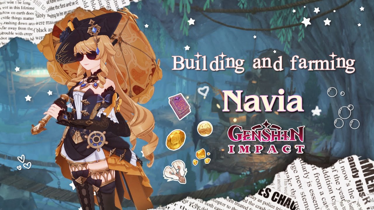 farming and building navia (day 1) | genshin cozy gameplay + voiceover ...