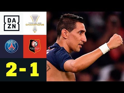 Angel Di Maria schießt PSG zum Supercup-Erfolg: PSG - Rennes 2:1 | Trophee des Champions | DAZN