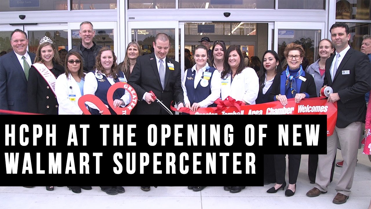 HCPH at the opening of new Walmart Tomball, TX - YouTube