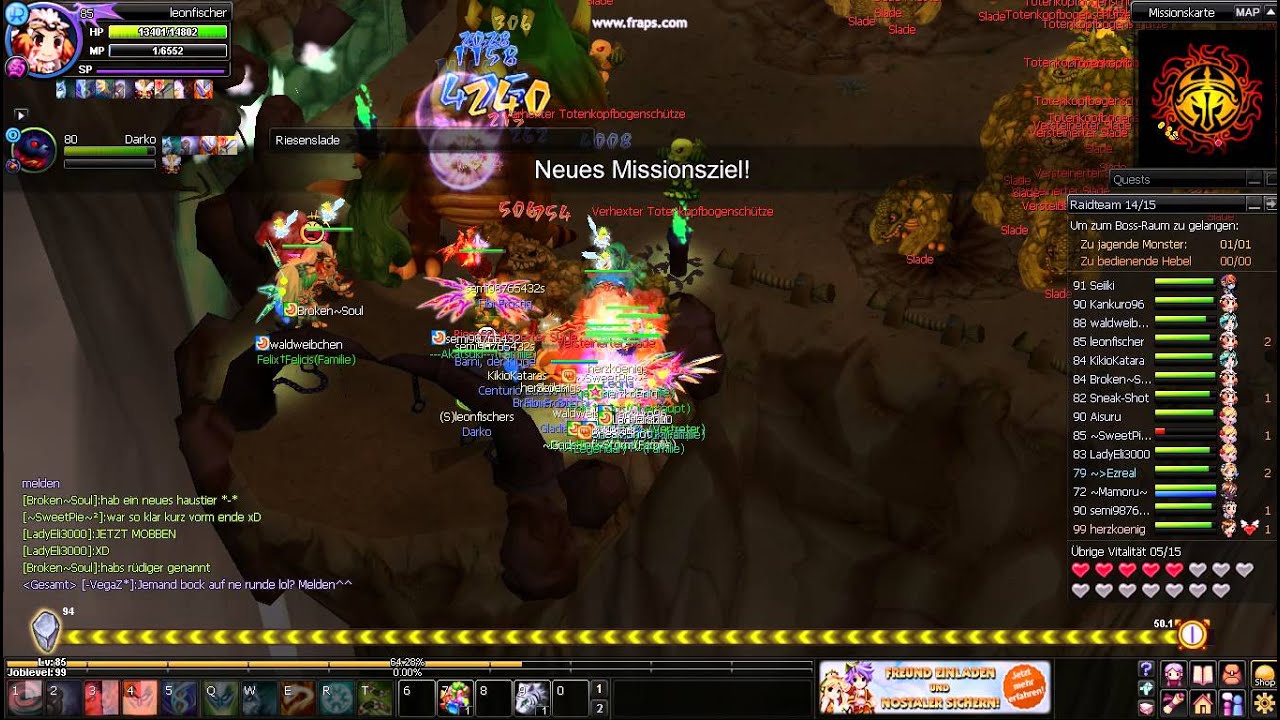 Nostale Riesenslade Raid Boss - YouTube