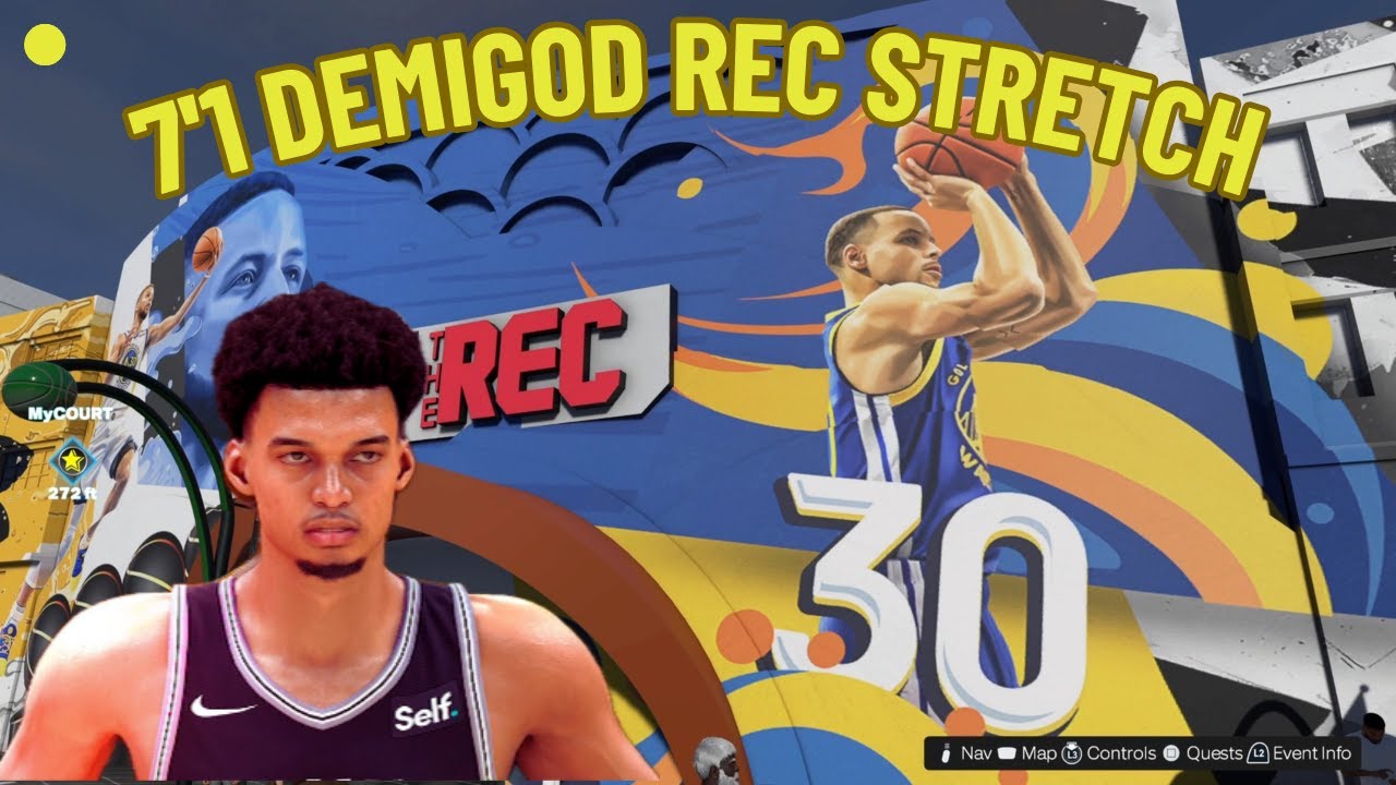 7'1 DEMIGOD REC RANDOM BUILD IS A PROBLEM NBA2K25 JUMPSHOT & DUNK ...