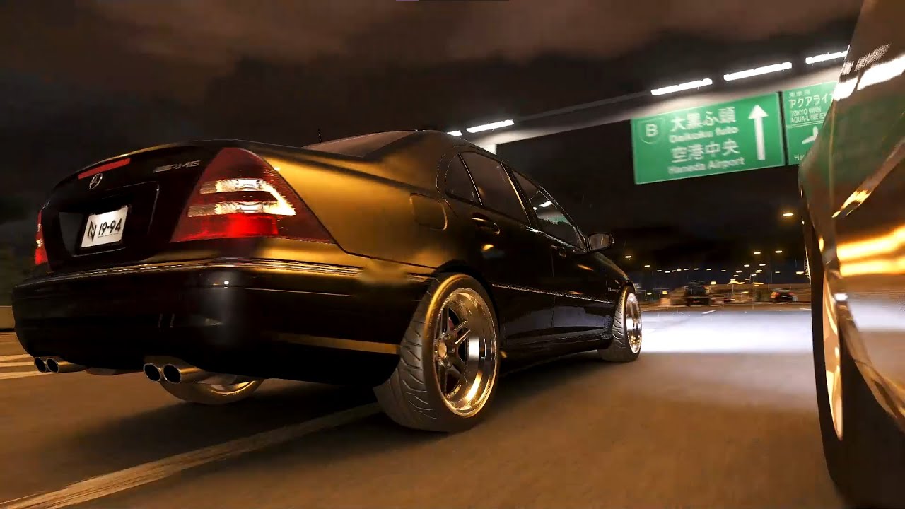 MERCEDES C63 AMG / Cutting up SHUTOKO / Assetto Corsa / INSANE GRAPHICS ...