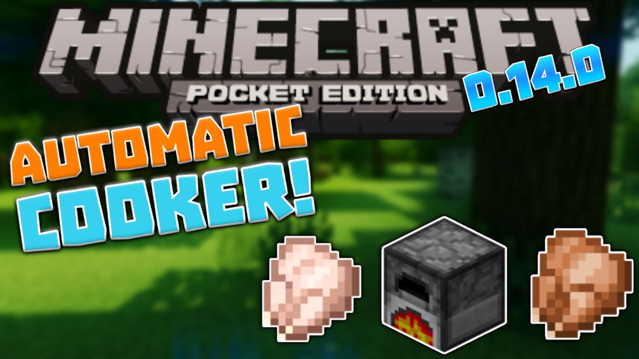 AUTOMATIC COOKER/SMELTER! - MCPE 0.14.0 Redstone Creation - Minecraft ...