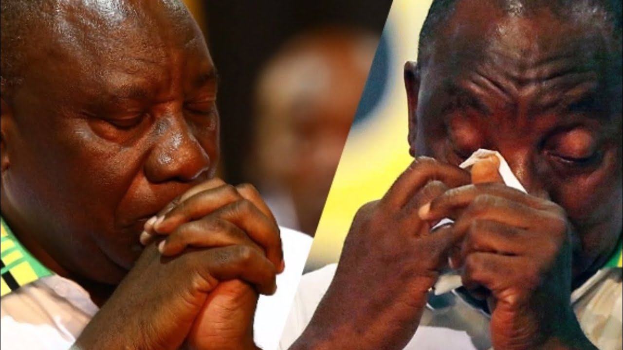 Ramaphosa in tears as he and his allies finally got exposed. This comes ...