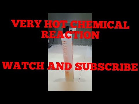 VERY HOT CHEMICAL REACTION/EXPERIMENT - YouTube
