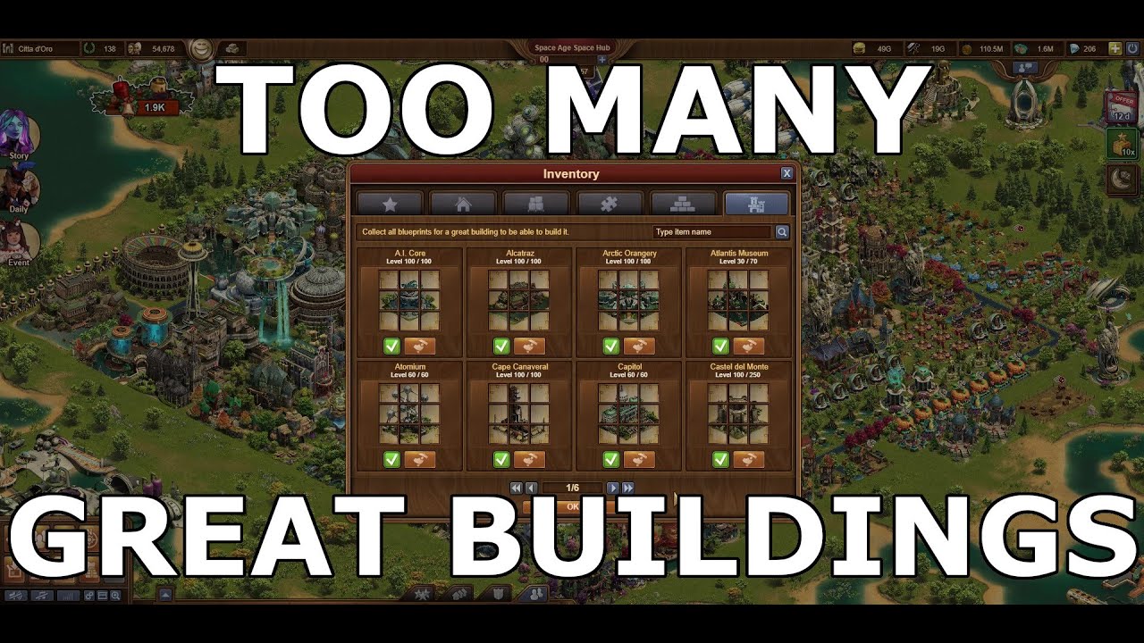 Forge of Empires: City Full of Great Buildings - YouTube