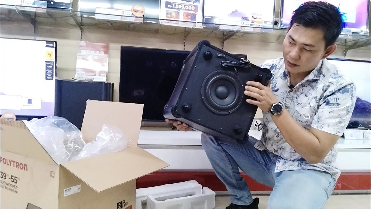 TV Jadi Speaker, Review TV Polytron PLD 40BV8958 - YouTube