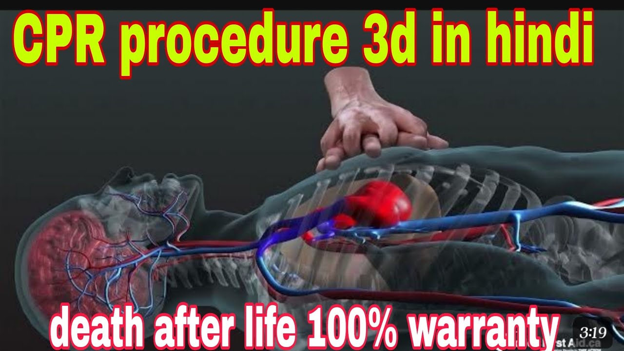 CPR procedure in 3d in hindi || death after life #cpr #heart - YouTube
