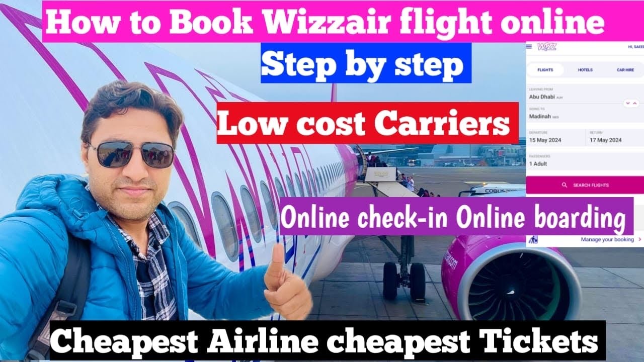 How to book Wizz air Flight ticket | online checked in/online boarding ...