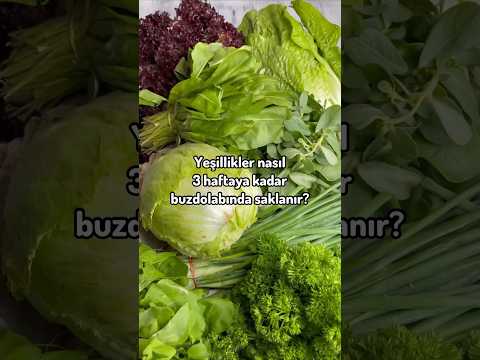 Yeşillikler nasıl yıkanır ve uzun süre buzdolabında saklanır #meyzileyoutubeshorts #shorts