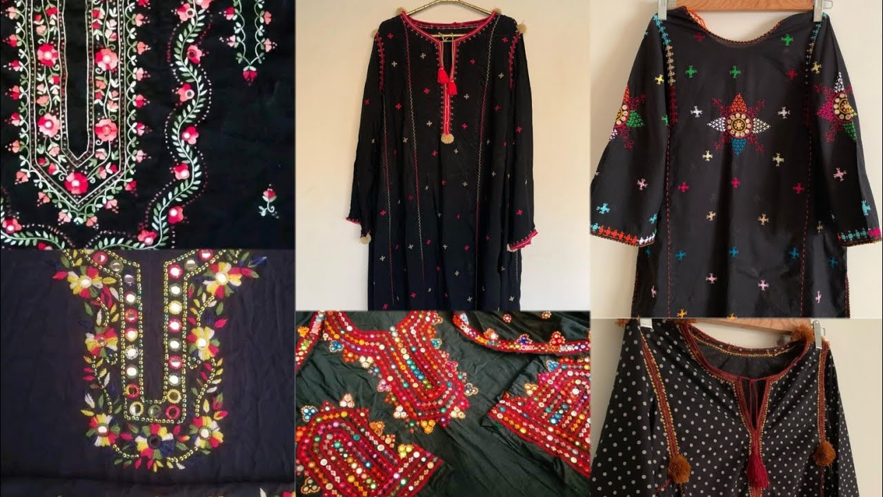 Black Mirror Hand Embroided Beautiful Shalwar Kameez designs 2023 ...