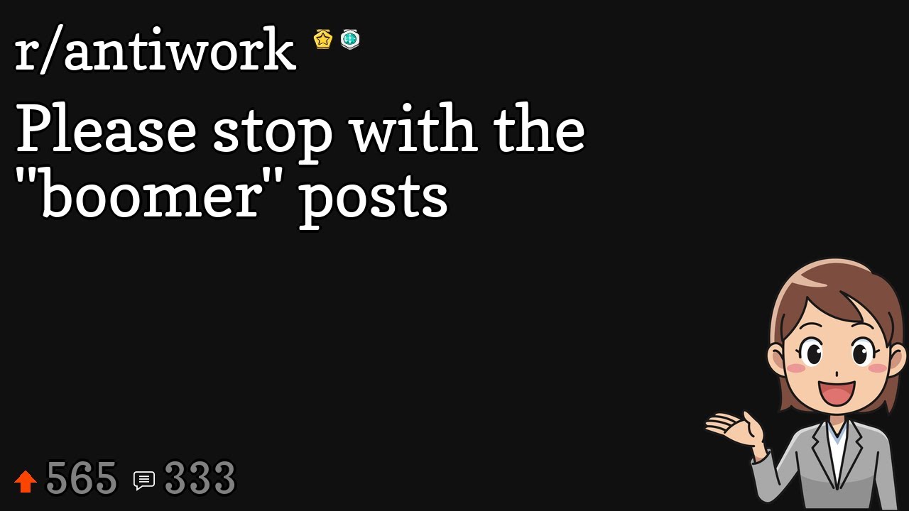 Please stop with the "boomer" posts - YouTube