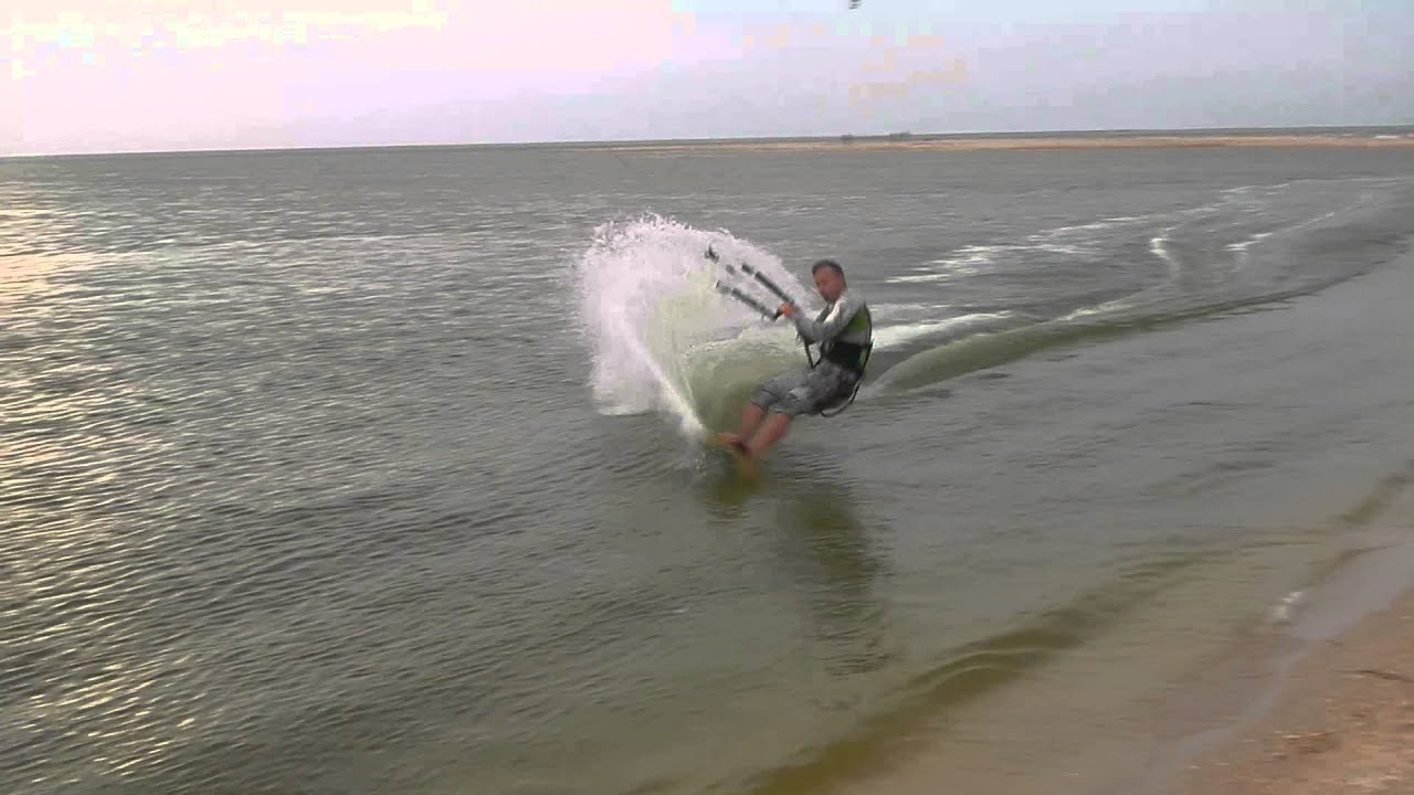 kite surfing hooked raley trick - YouTube