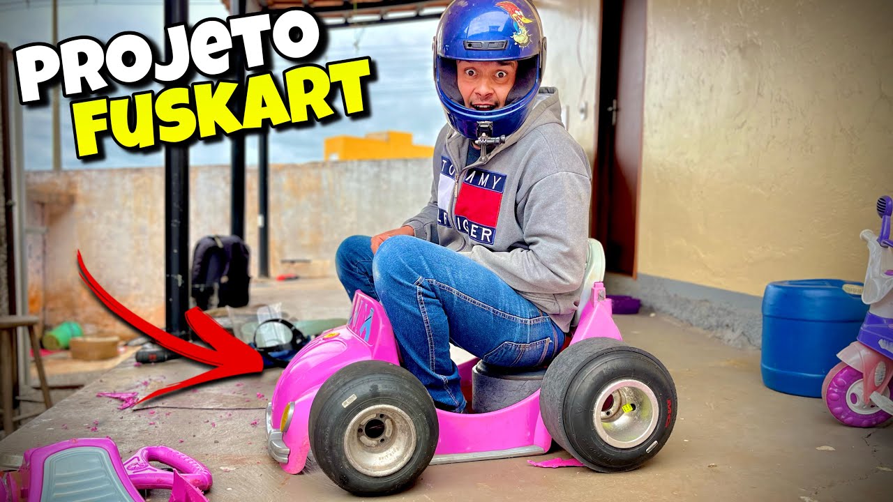 CONSTRUINDO um KART CASEIRO com carrinho de passeio de criança (parte 1 ...