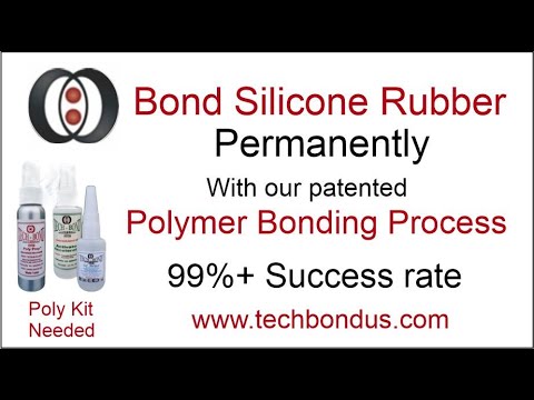 Bonding silicone rubber where the silicone is still flexible - YouTube