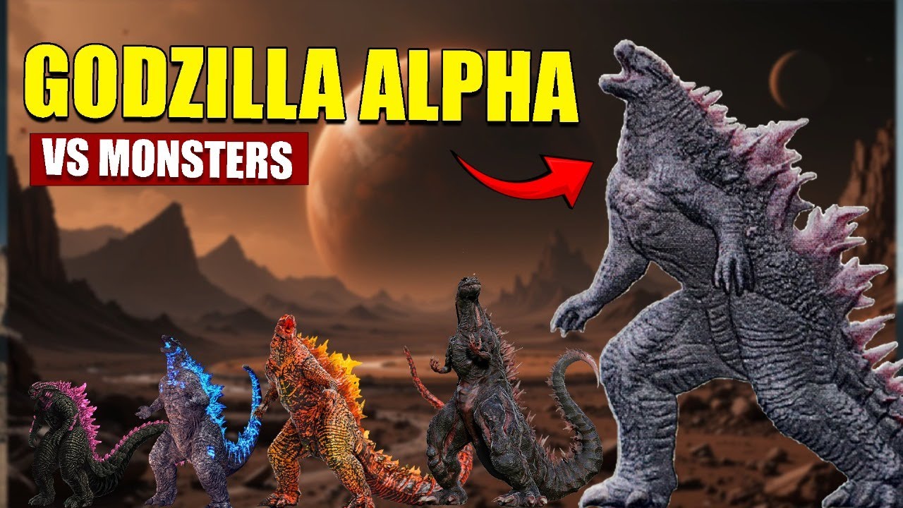 Godzilla Alpha vs Every Giant Monster | Monsters Size Comparison 2025 ...