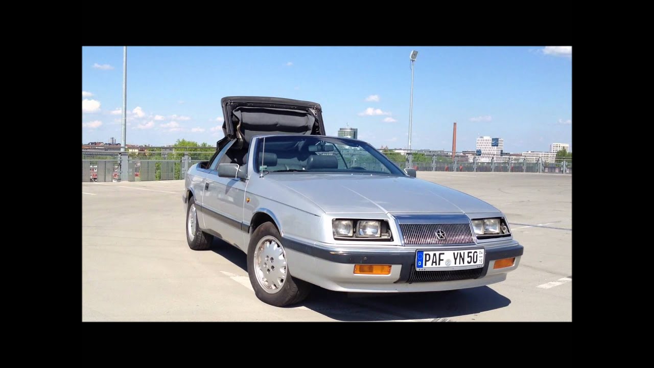 Chrysler LeBaron Turbo 1988 - Start Up, Exhaust, and In Depth - YouTube