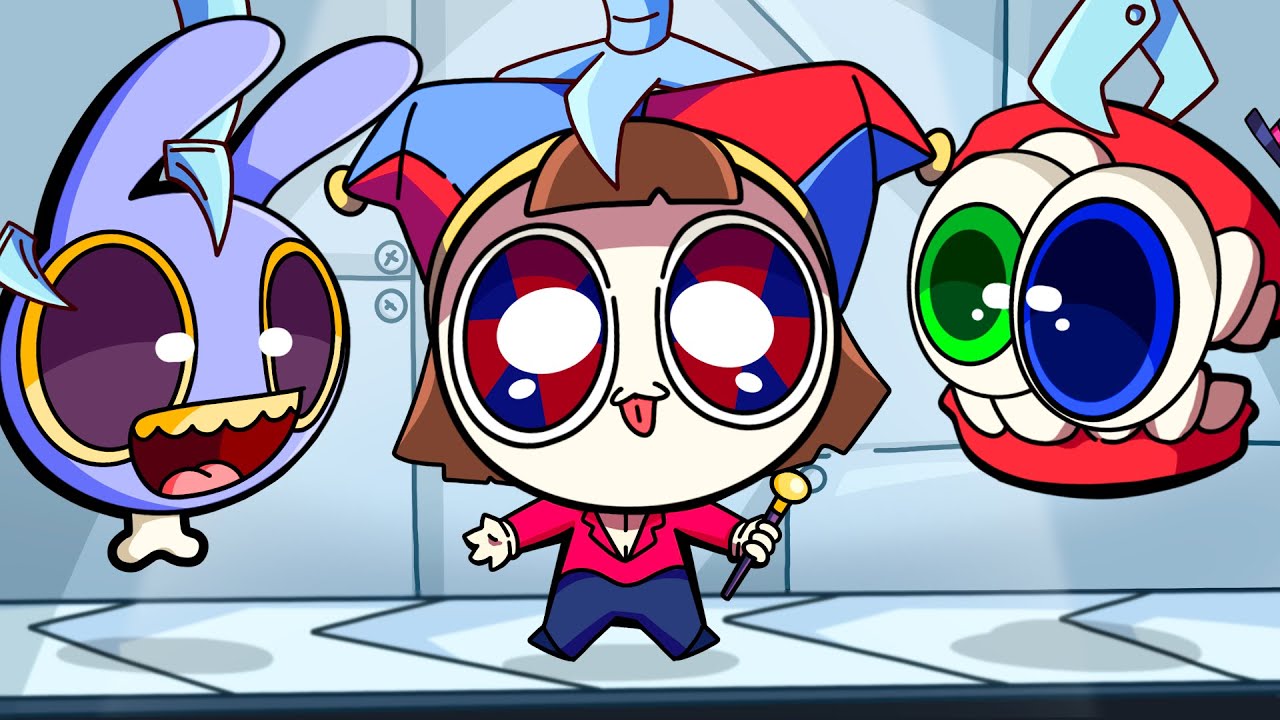 POMNI + CHANGING HEADS = ??? - THE AMAZING DIGITAL CIRCUS Animation - YouTube