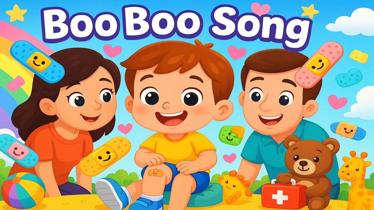 Boo Boo Song for Kids | Comforting Nursery Rhyme About Ouchies & Hugs ...