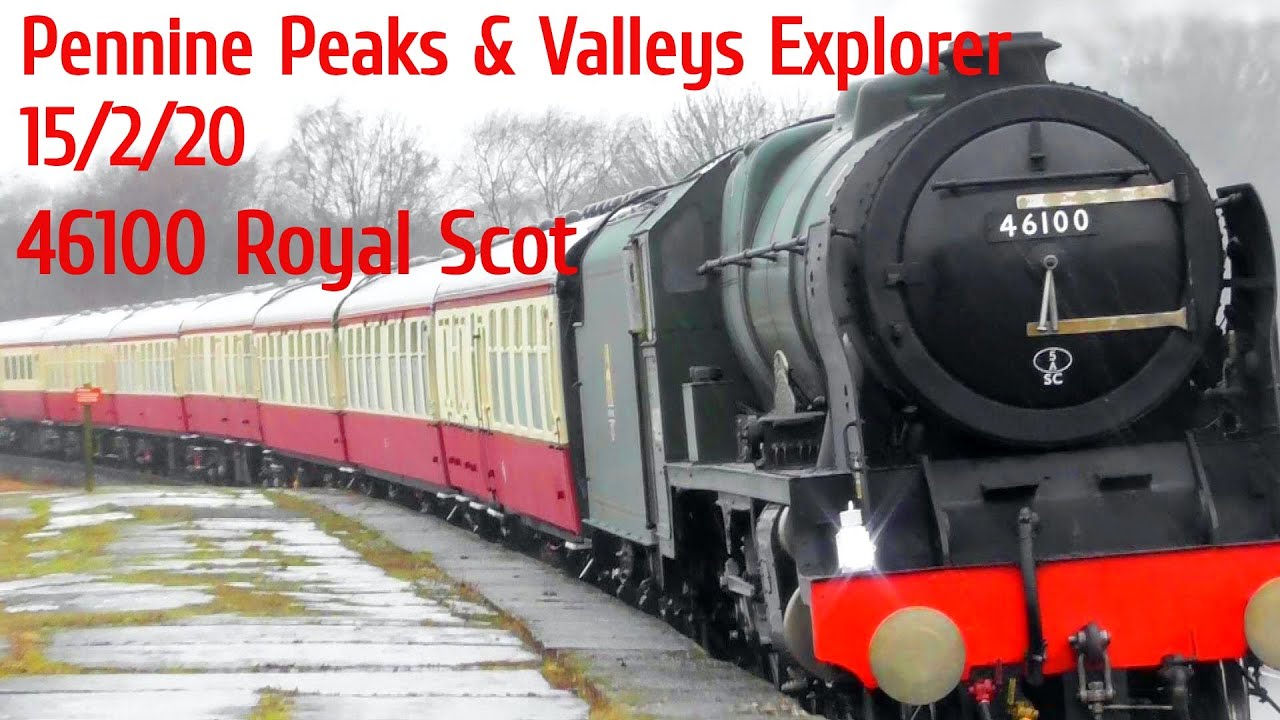 LMS 46100 Royal Scot Pauses At Hellfield- Pennine Peaks & Valleys ...