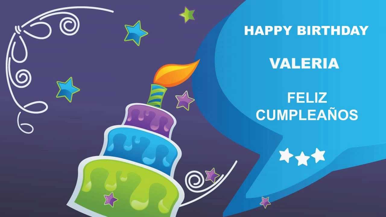 Valeria - Card Tarjeta - Happy Birthday - YouTube