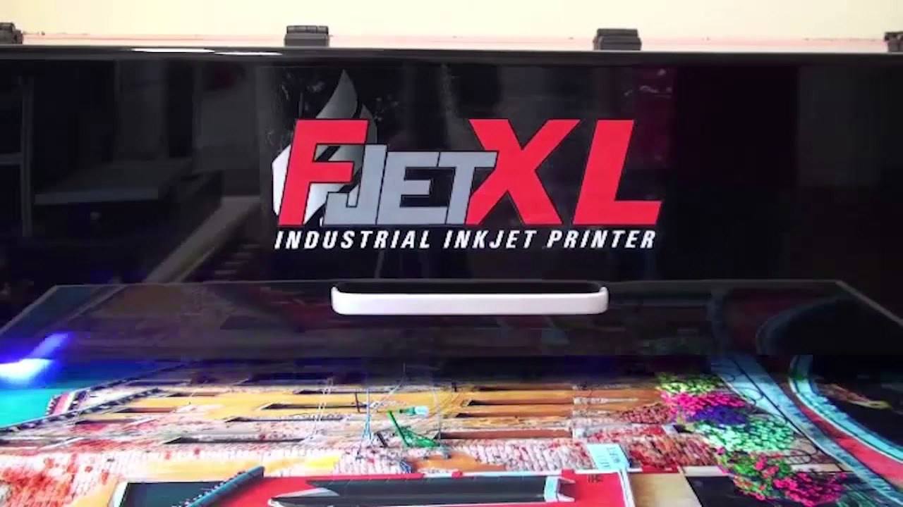 FJETXL Industrial Inkjet Printer Printing Posters - YouTube