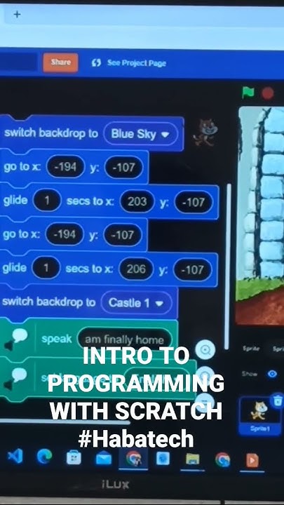 Sound and motion functions block in Scratch @habatechacadmy #scratch #kidprogramming - YouTube