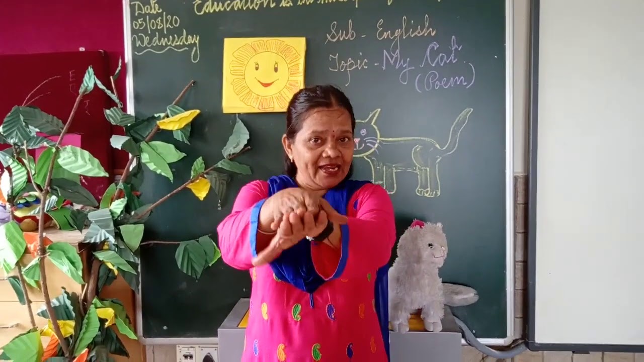 Poem- My Cat -Std 1st - YouTube