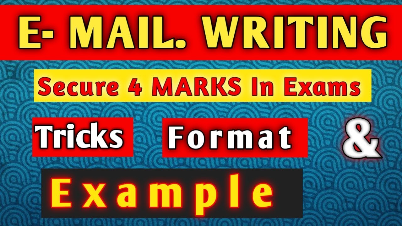 E- MAIL Writing In English, How To Write An E-mail In English - YouTube