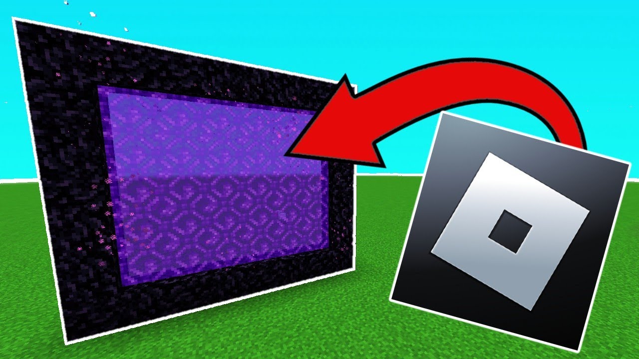 How To Make A Portal To Roblox in Minecraft PE !!!! - YouTube