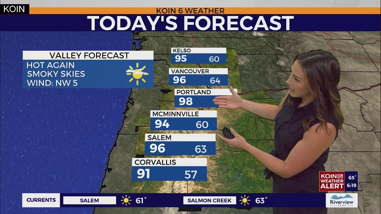 Record-breaking temps in the 90s, plus more wildfire smoke possible ...