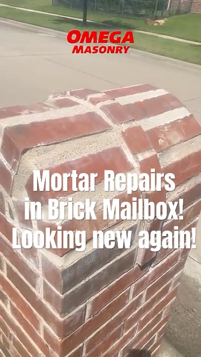 Brick Mailbox Repair in Frisco, TX | Restoring Damaged Mortar # ...