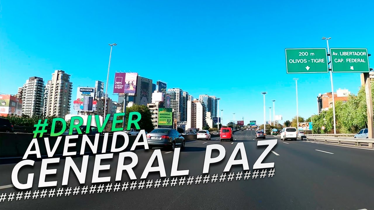 Driving Tour AV. GENERAL PAZ - DESDE EL RIACHUELO AL RIO DE LA PLATA ...