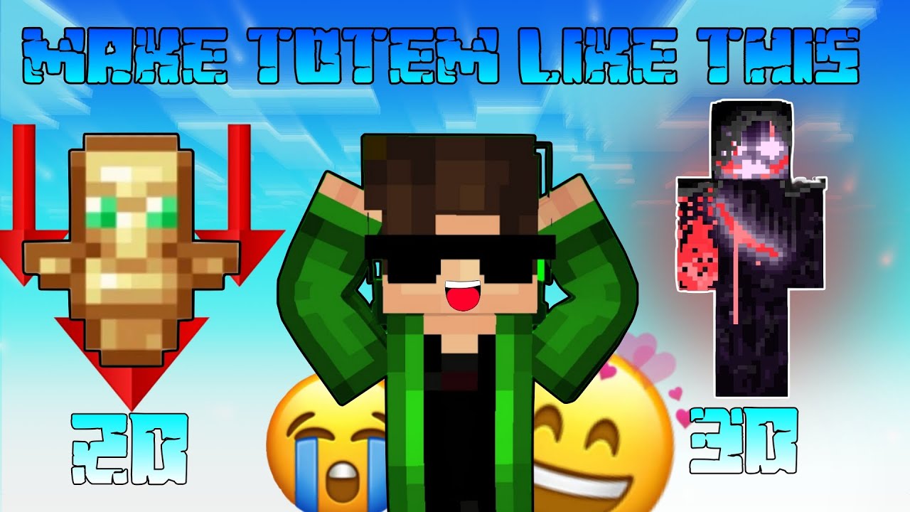 HOW TO MAKE CUSTOM SKIN MINECRAFT TOTEM OF UNDYING IN PE 1.20+ 💯 ...